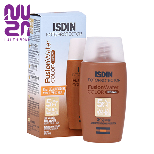 ضد آفتاب فیوژن واتر SPF50 رنگی ایزدین – رنگ برنز | Isdin Fusion Water ...
